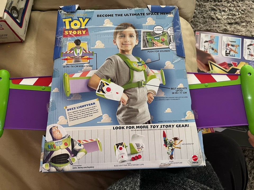 Buzz Lightyear Jet Pack Wings Toy Story Disney Pixar Sound Electronic ...