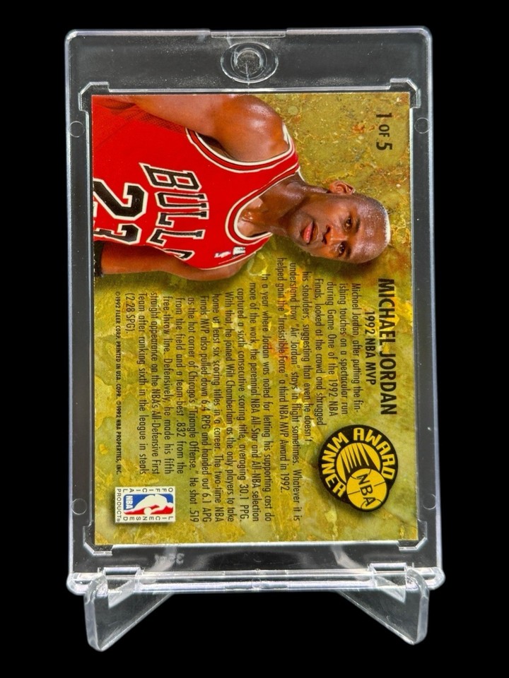 1992/93 Fleer Ultra MICHAEL JORDAN “AWARD WINNER” GOLD 1 OF 5 CHICAGO ...