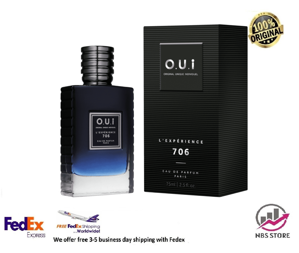 OUI PARIS - L'expérience 706 Eau de Parfum For Men - 75ml 719346652681 ...