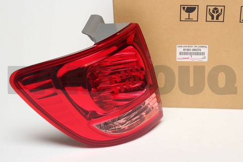 815610K070 Genuine Toyota LENS, REAR COMBINATION LAMP, LH 81561-0K070 ...