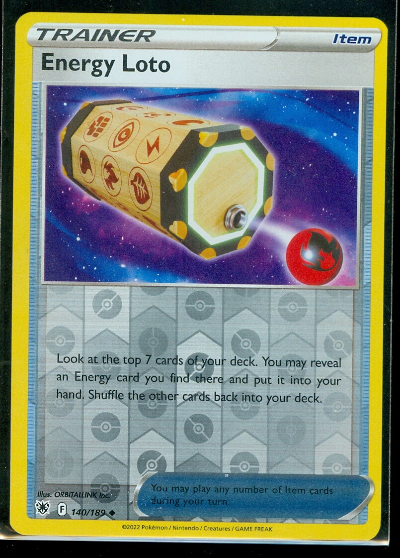 Pokemon ENERGY LOTO 140/189 - Astral Radiance - Rev Holo - - MINT | eBay
