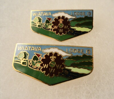 TWO OLD: Lapel Pins / Hatpins OA Wiatava Lodge 13 with spin-wheel ...