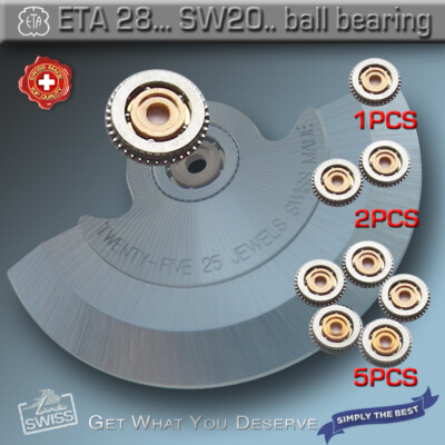 BALL BEARING FOR ROTOR MOVEMENT ETA 2824, 2836,++ SW 200, SW 220 ...