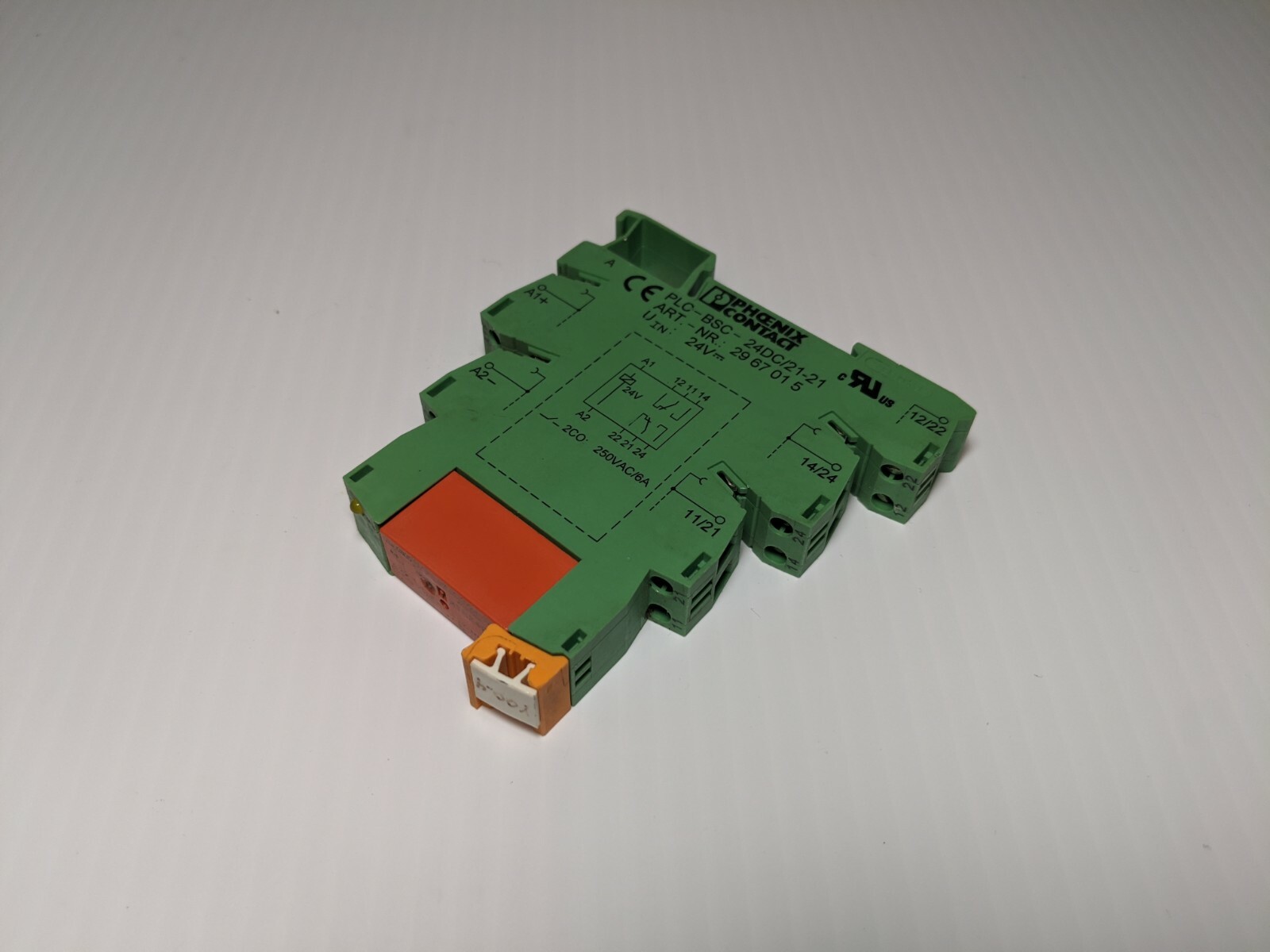 PHOENIX CONTACT PLC-BSC-24DC/21-21 2967015 RELAY BASE 24VDC WITH ...