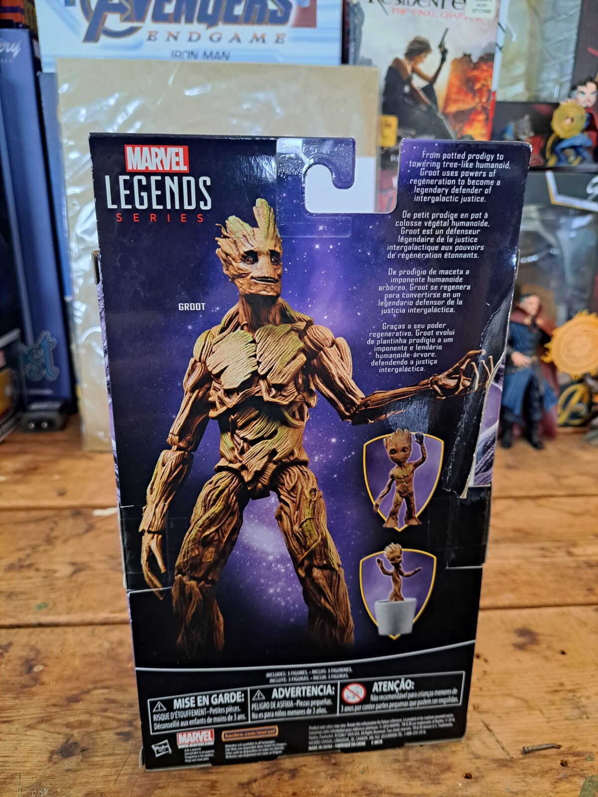 Marvel Legends 8” Groot Evolution Guardians of the Galaxy Toys R Us ...