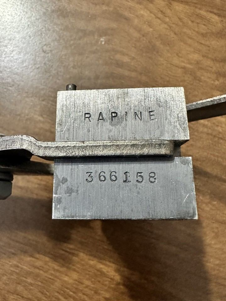EXTREMELY RARE Rapine 366158 Double Cavity Mold 36 Maynard Bullet Mould ...