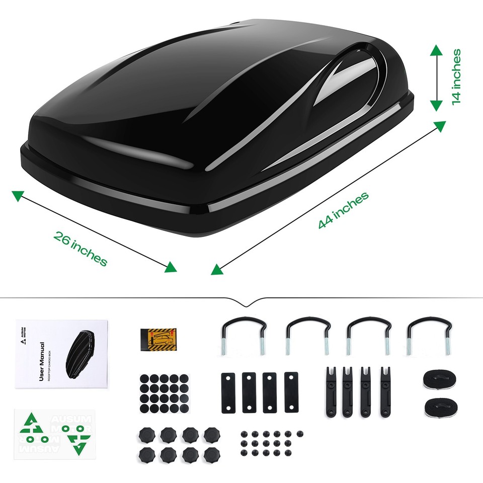 Waterproof Rooftop Cargo Box Car Top Cargo Carrier Roof Mount Storage ...