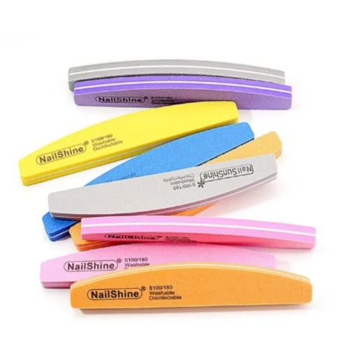Double-sided Nail File Blocks Colorful Sponge Nail Polish Buffing ...