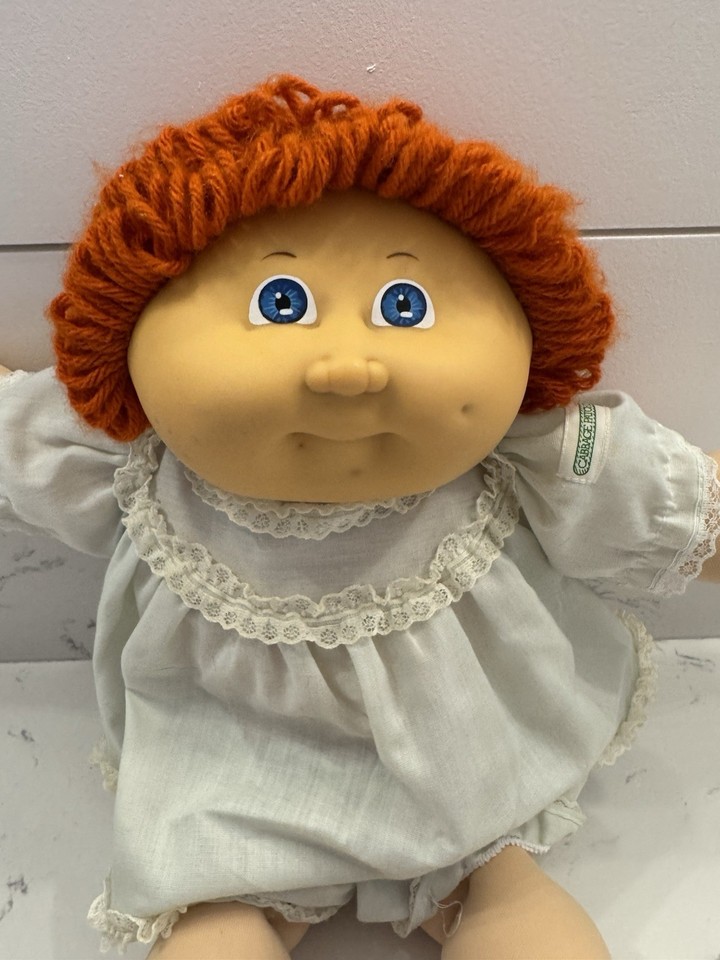 Cabbage Patch Kids Doll 1985 Girl Red Hair Braids Blue Eyes Coleco ...