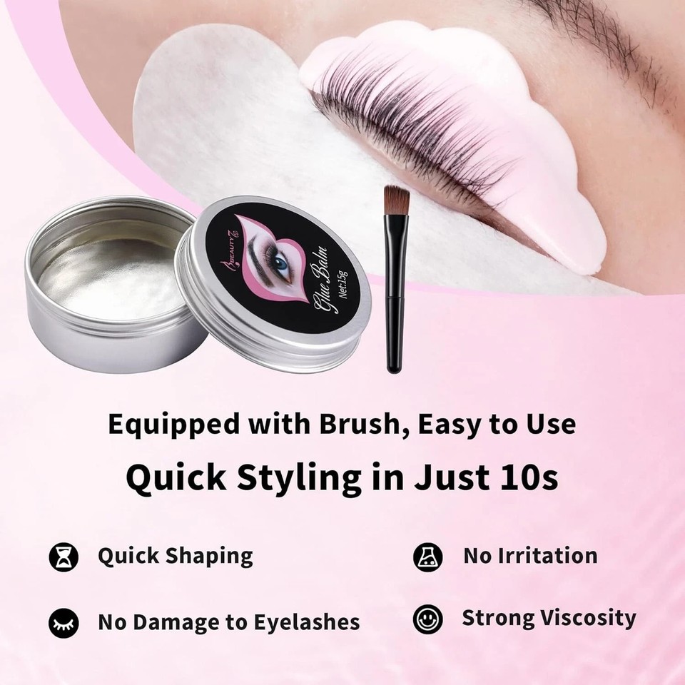 Beauty7 Lash Lift Glue Balm & Eyelash Lifting Gel - Quick Dry, 15g ...