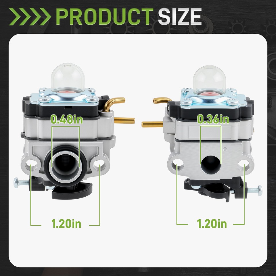 Carburetor Carb Kit For Homelite UT33600 UT33600B 26cc String Trimmer ...