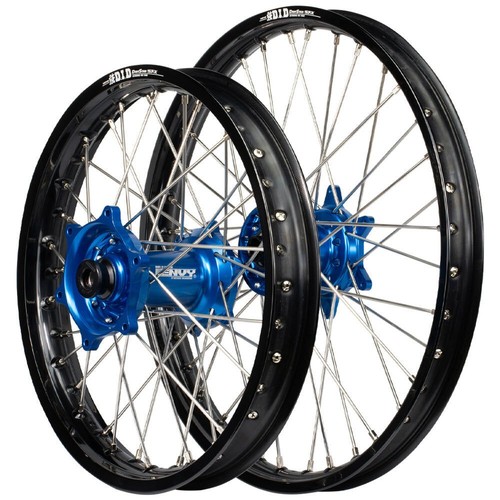 Gas Gas EX 350 F 2021-2023 Envy / DID Wheelset 21/18 Black Rims Blue ...