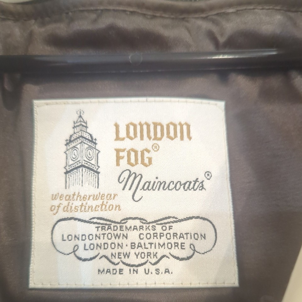 London Fog Coat Men 48 Beige Maincoats Weatherwear Trench Double ...