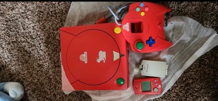 Sega Dreamcast Console Seaman Xmas Red Limited Edition + Controller | eBay
