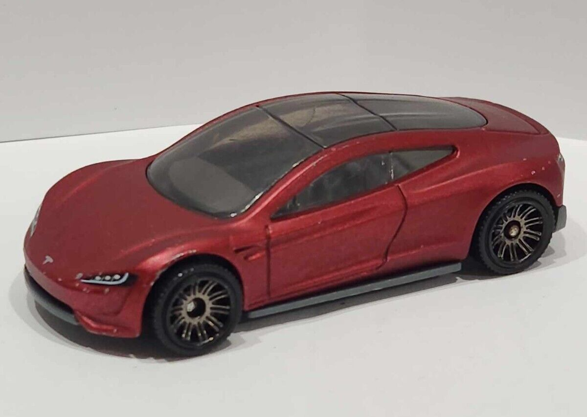 Extremely RARE: 2020 Matchbox Tesla Roadster Burgundy Red Real Riders ...