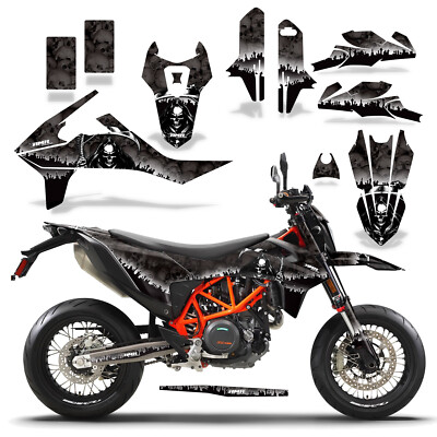 MX Graphics kit + # Plates Decal for KTM 690 SMC-R 2019-2020 Reaper ...