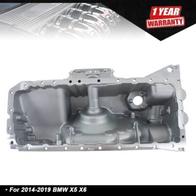 Aluminum New Engine Oil Pan For BMW X5 X6 F15 2014-2019 L6 3.0L N55 ...