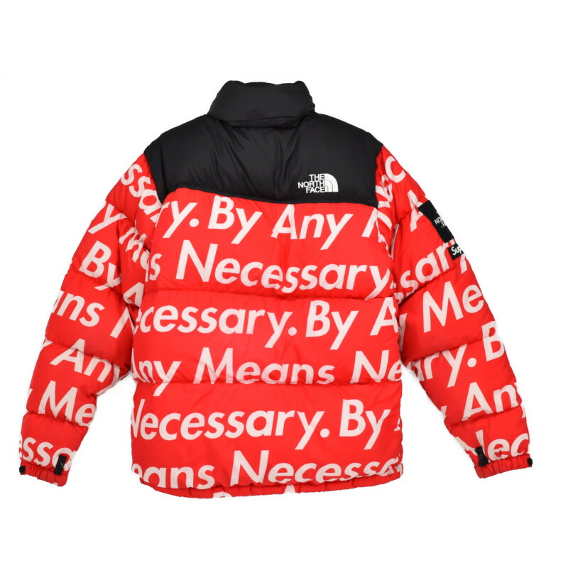 Supreme×THE NORTH FACE 15aw By Any Means Necessary Nuptse Jacket Red ...