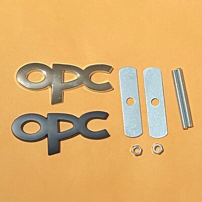 Silver & Black OPC Car Front Grille Badge Emblem 3D Metal Logo | eBay