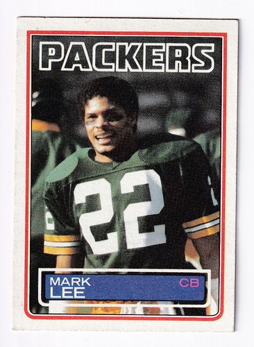 Mark Lee 1983 Topps NFL Football Card #82 GB Packers | eBay