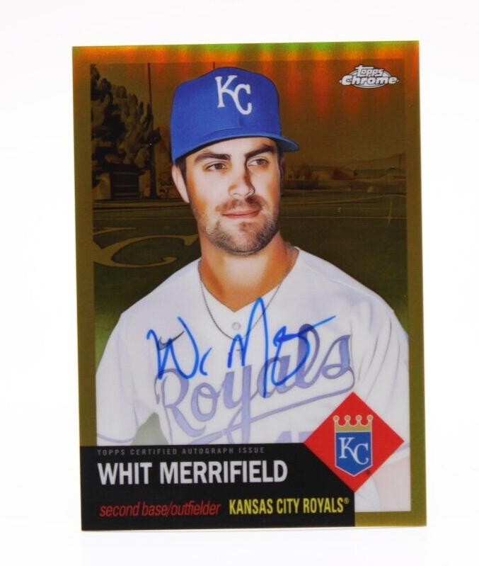 WHIT MERRIFIELD 2022 Topps Chrome Platinum Gold Autograph /50 Kanas ...