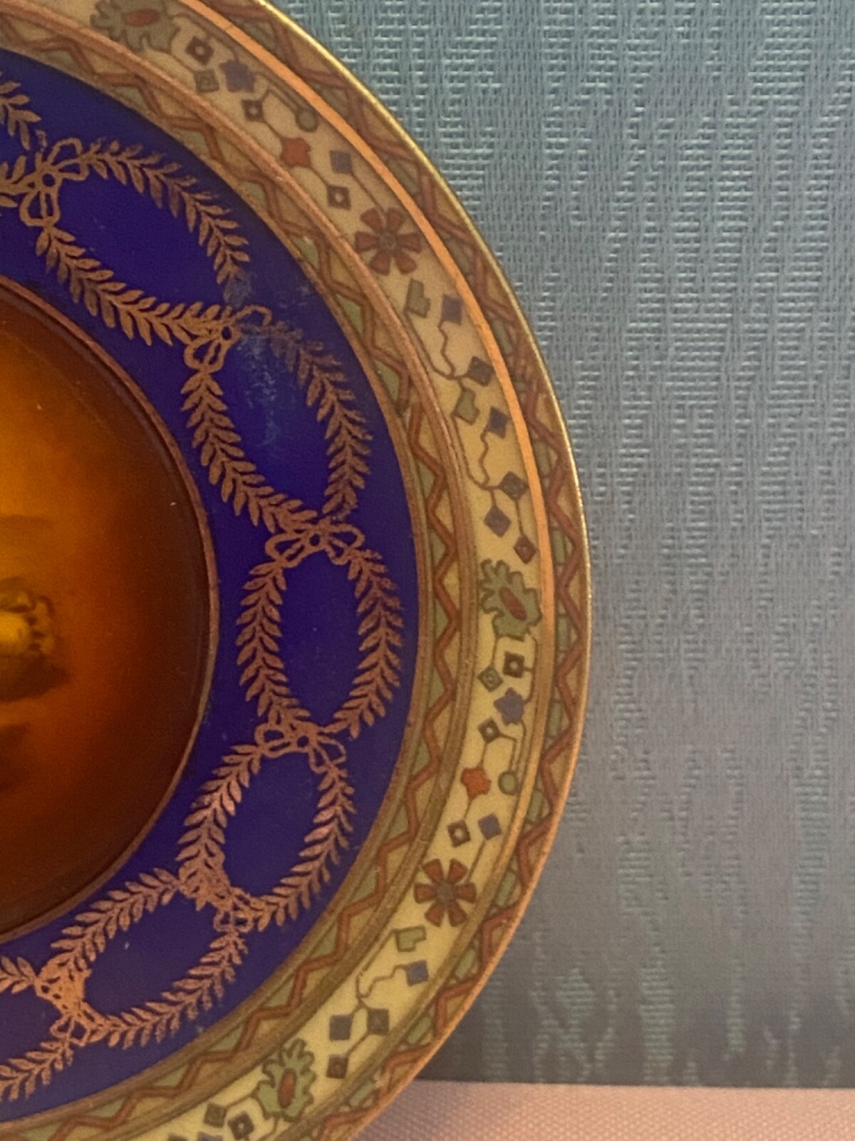 1900s FSK Fine Art Work FRIEDRICH SIMON 4” PLATE “Melon Boy” Beehive ...