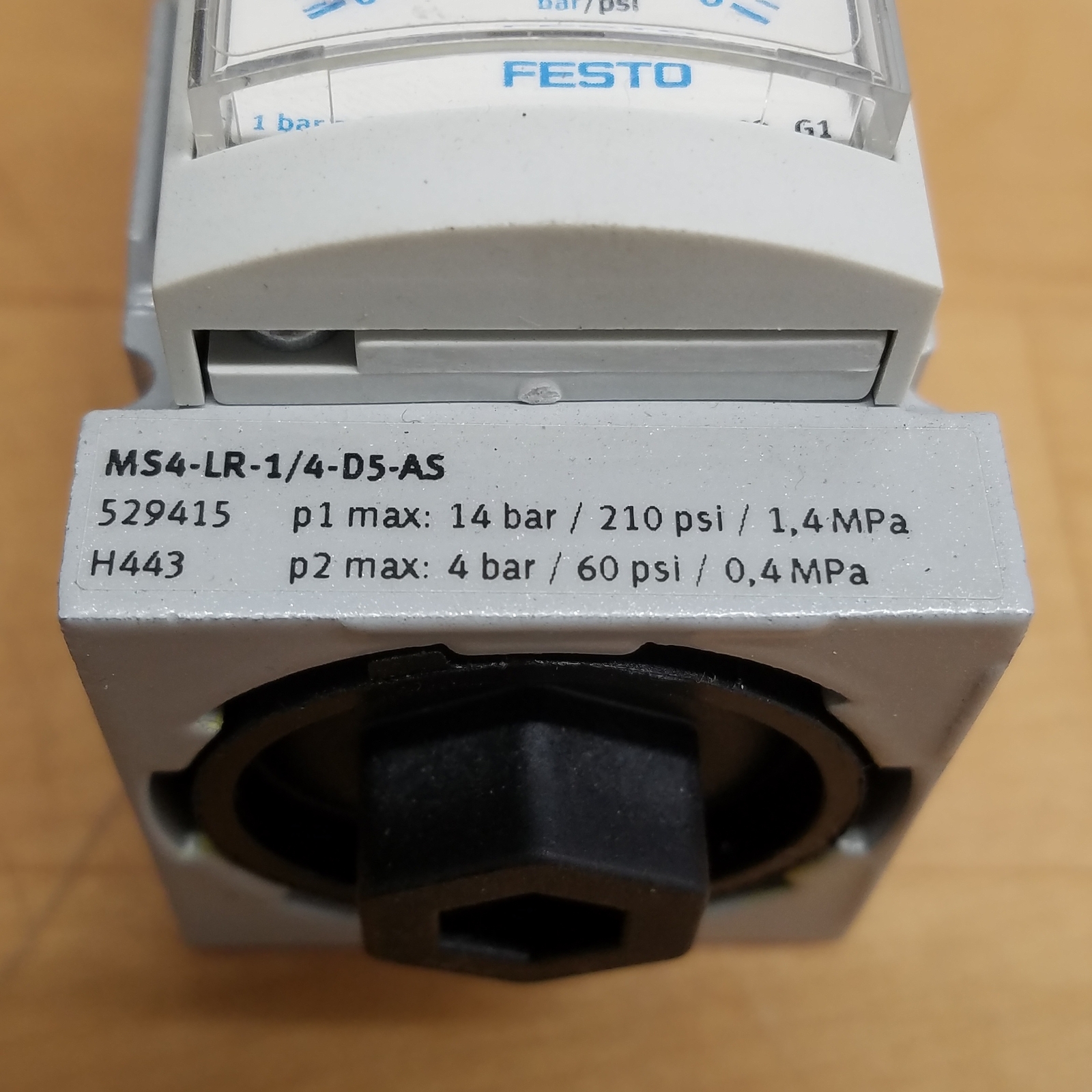 Festo MS4-LR-1/4-D5-AS, 529415 Pneumatic Pressure Regulator - USED | eBay