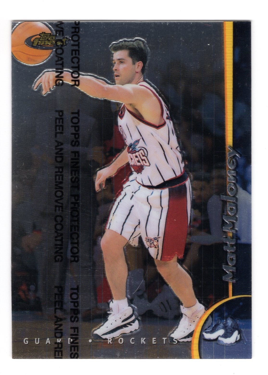 1998-99 TOPPS FINEST MATT MALONEY CARD #2 **NM-MT** HOUSTON ROCKETS | eBay