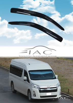 For Toyota HiAce Granvia 2019-on Window Visor Vent Sun Shade Rain Guard ...