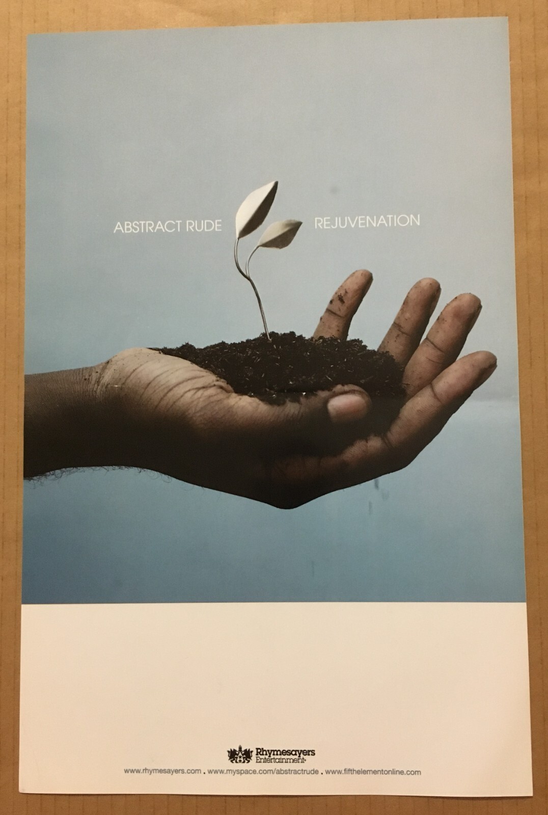 ABSTRACT RUDE Rare 2009 PROMO POSTER for Rejuvenation CD NEVER ...