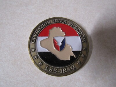 CHALLENGE COIN OLDER OPERATION IRAQI FREEDOM LSE-IRAQ PRESENTED BY THE ...