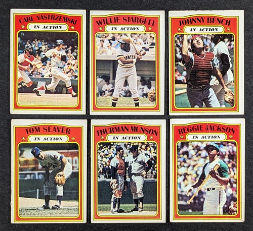 1972 Topps Baseball In Action Lot 6 Cards | eBay