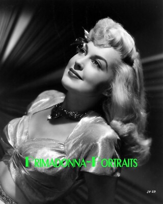 JOAN FULTON SHAWLEE 8X10 Lab Photo 1946 Bejeweled Shimmering Publicity ...