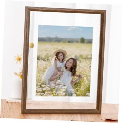 11x14 Floating Picture Frame - Solid Oak Wood 11''x14''-Floating Frame ...