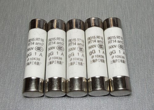 5PCS 1A F1A Ceramic Fuse RO15 10x38mm Fast Blow RT18 RT14 gG 500V | eBay