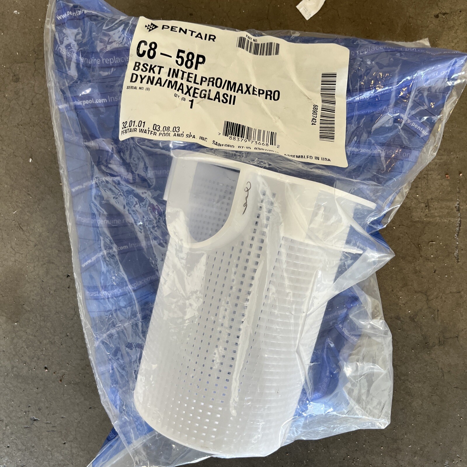 Pentair Max-E Glas II Intellipro Max-E Pro Pump Basket C8-58p | eBay