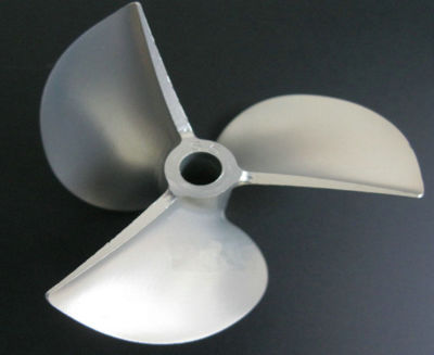 CNC 1/4'' 6.35mm Propeller 65mm Positive 3 bladed 6516 Prop P1.6 RC ...