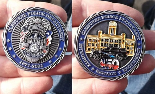 Cleburne TX Police Department Challenge Coin | eBay