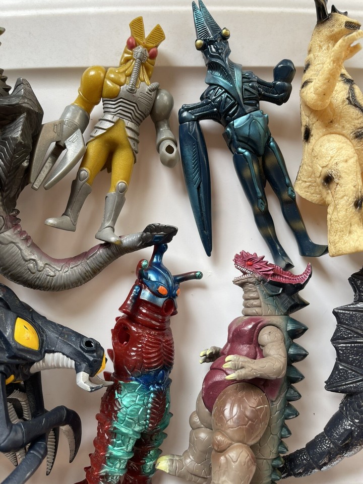 Bandai Ultraman Kaiju Monster Vinyl Lot Of 11 For Parts Restoration ...