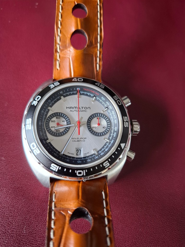 Hamilton Pan Europ Chronograph Watch, Caliber H31, 45mm | eBay UK