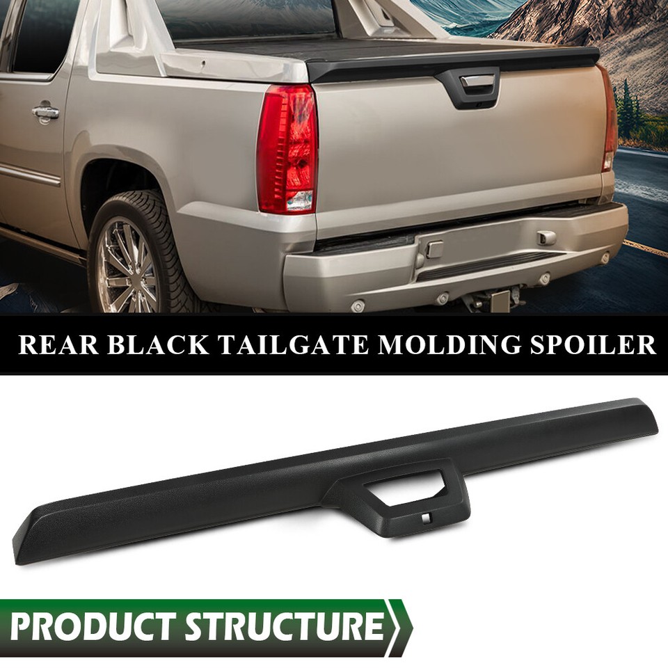 For 07-13 Avalanche Escalade Rear Tailgate Spoiler Molding Trim w ...