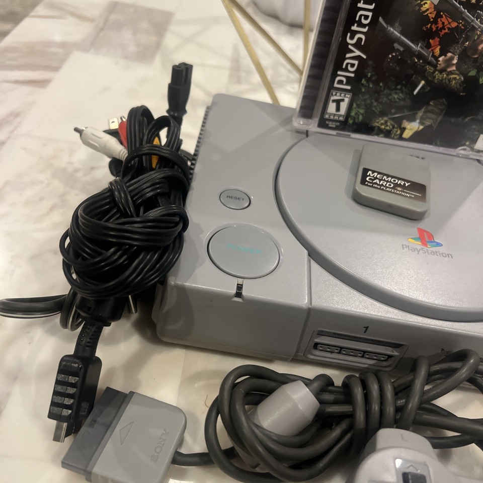 Sony PlayStation 1 PS1 Gray Console Bundle Great Condition OEM ...