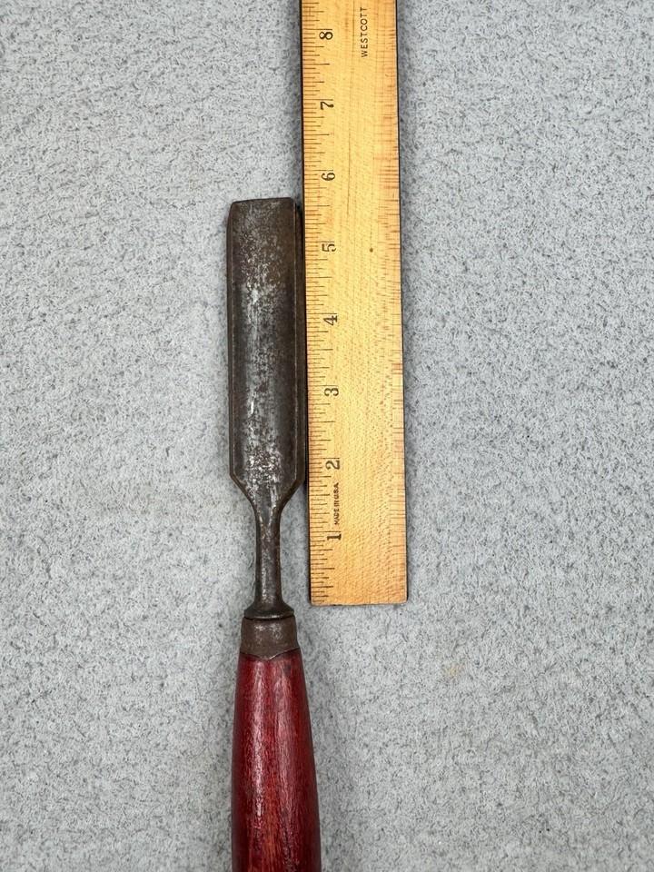 Antique T.H. Witherby Tang Gouge Chisel Red Wood Handle | eBay