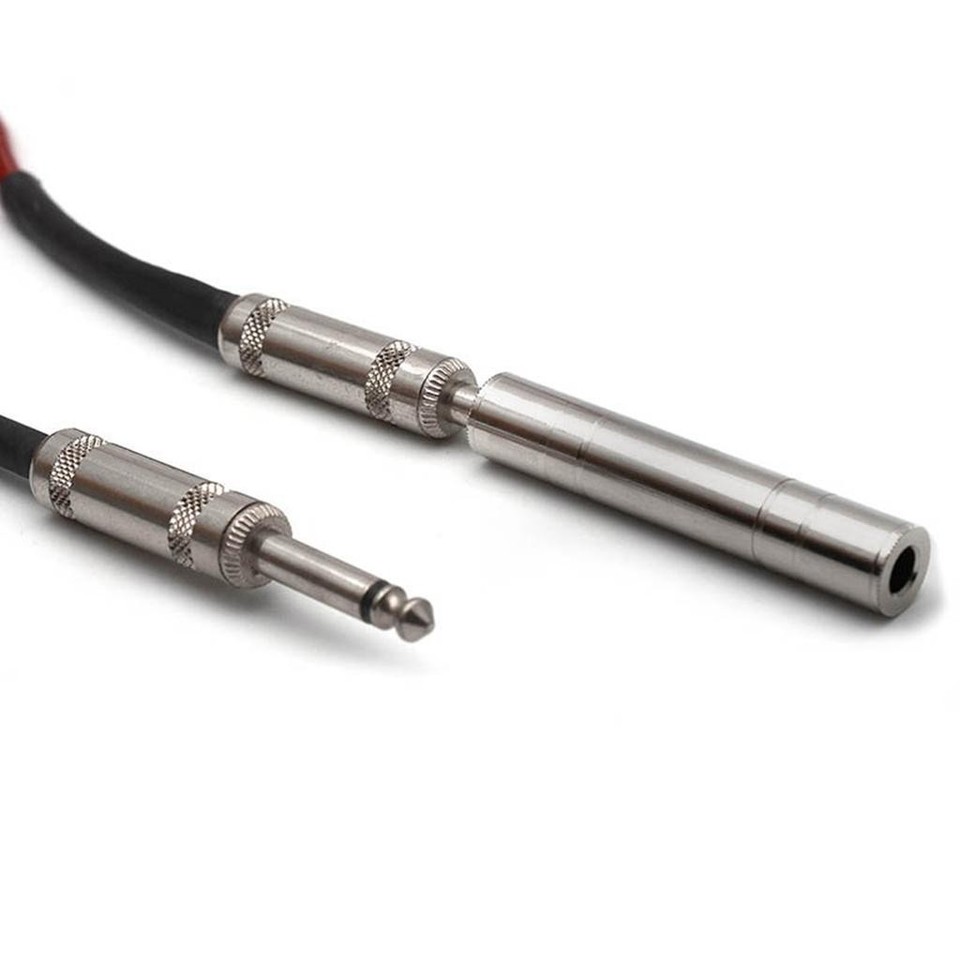 6.35mm Female to Female Guitar Plug Connector Jack Adapter | eBay Australia