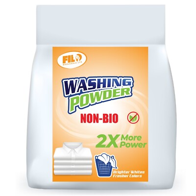 FILO Non Bio Washing Powder 10kg Sack 500+ Washes Washing Powder ...