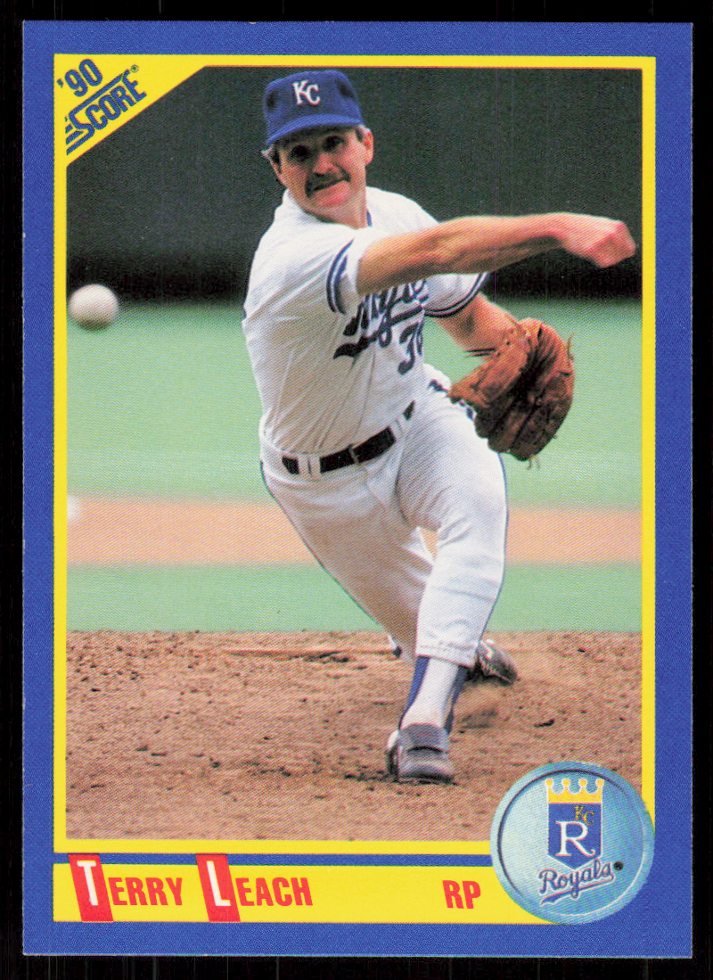 1990 Score 502 Terry Leach Kansas City Royals | eBay