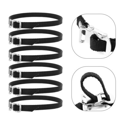 6 Pcs Professional Toe Straps Cages for Bike Pedal Major Accessories ...