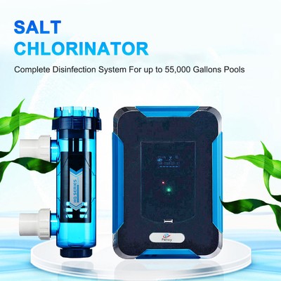 Complete Salt Water Pool Chlorine Generator System for 55,000 Gallon ...