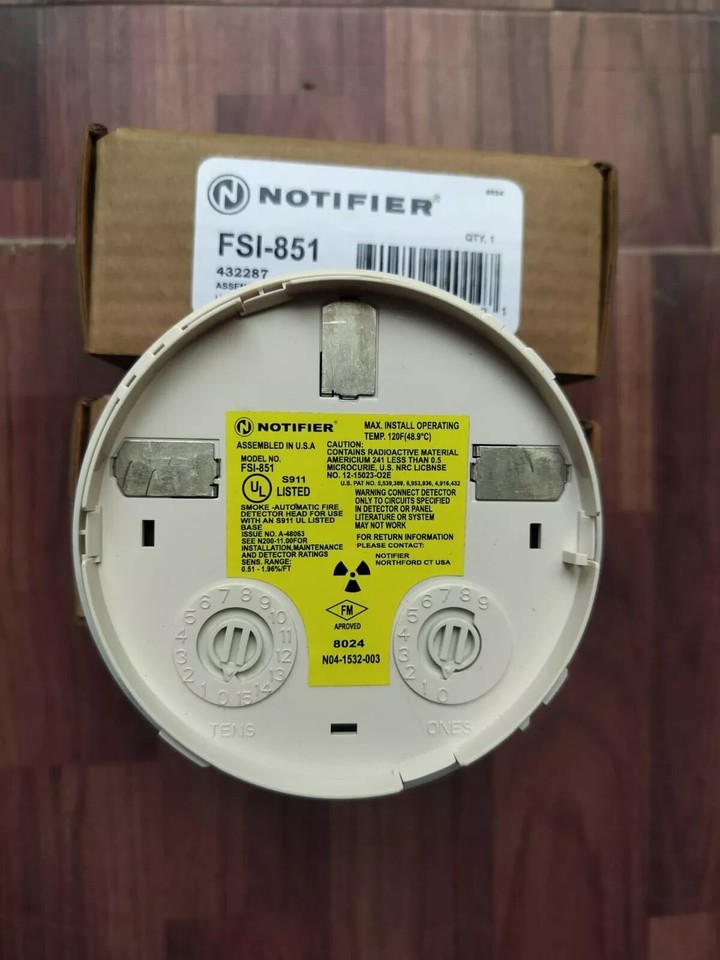 🔥NEW NOTIFIER FSI-851 INTELLIGENT IONIZATION SMOKE DETECTOR FOR FIRE ...