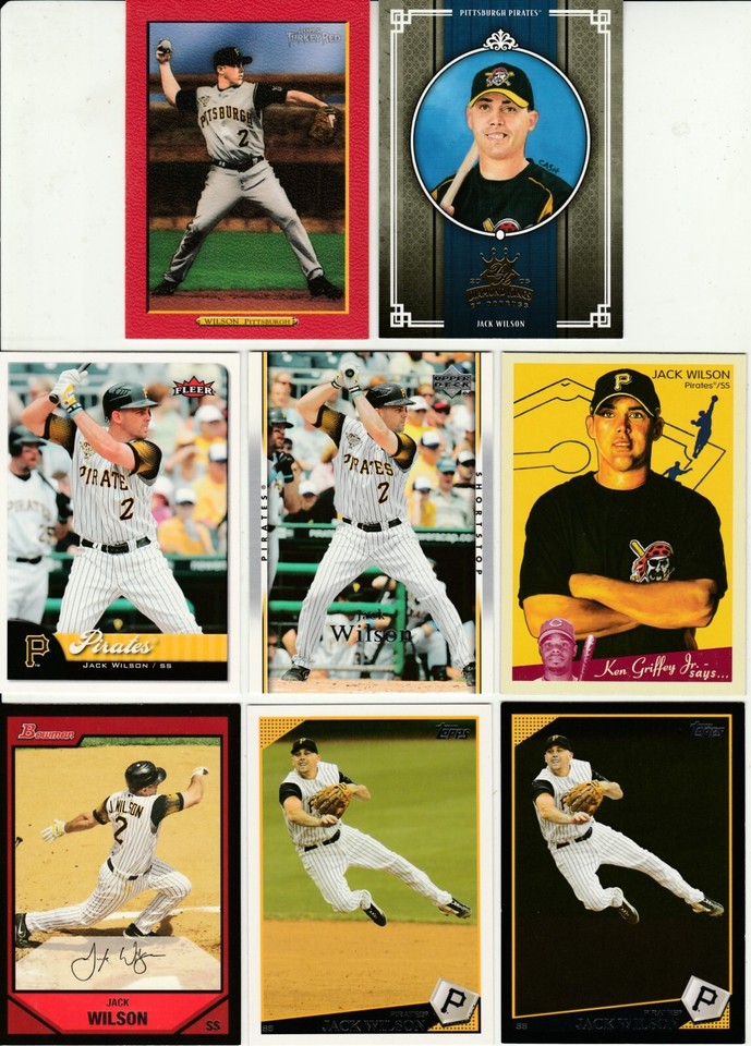 Huge 30 + different JACK WILSON cards lot 2 RC 2001 - 2012 Pirates ...